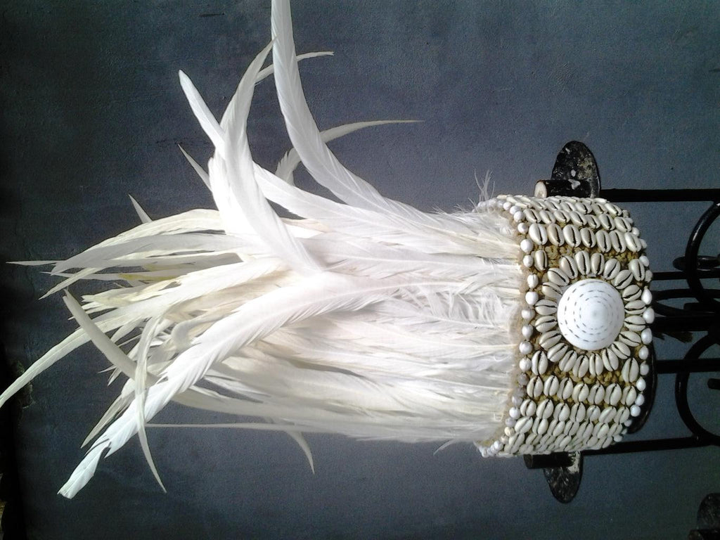 Traditional tribe crown white Feathers – theworldoffeathers